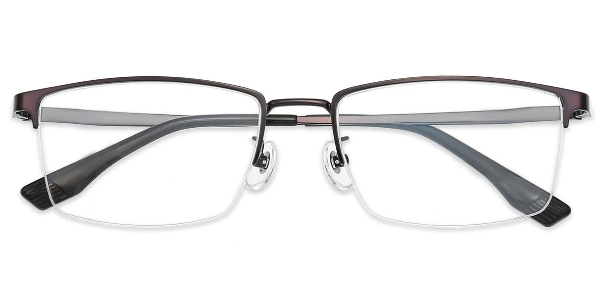 Men's semi-rimless Titanium eyeglasses | Firmoo.com