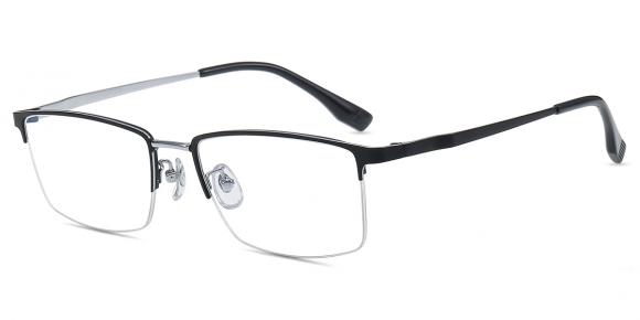Men's semi-rimless Titanium eyeglasses | Firmoo.com