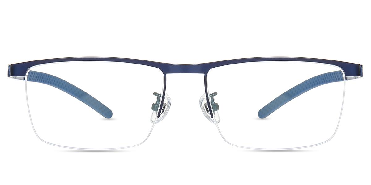 Men's semi-rimless Titanium eyeglasses | Firmoo.com