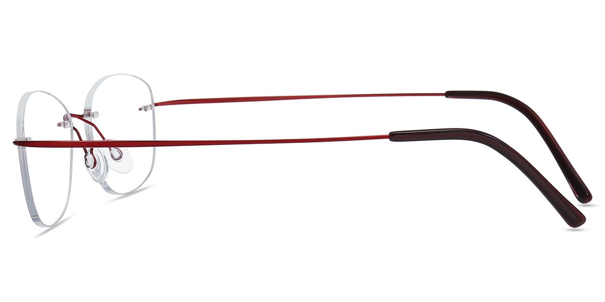 Gafas Graduadas Mujer T09433 | Gafas Rectangulares Rojas Con Montura ...