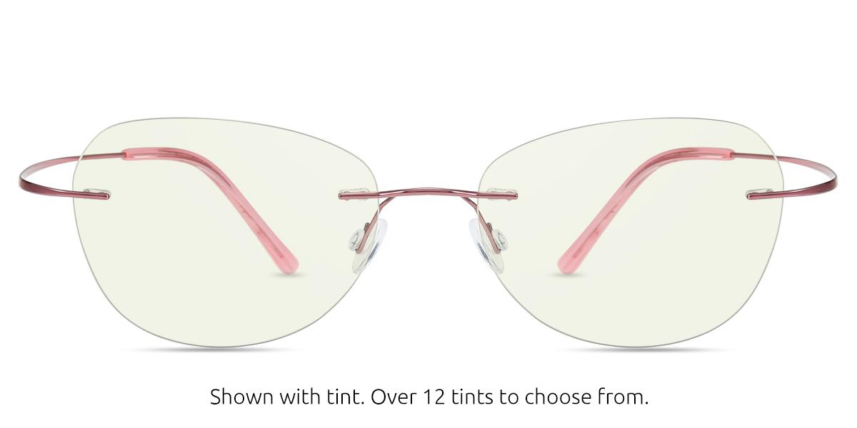 Women's rimless Titanium eyeglasses | Firmoo.com