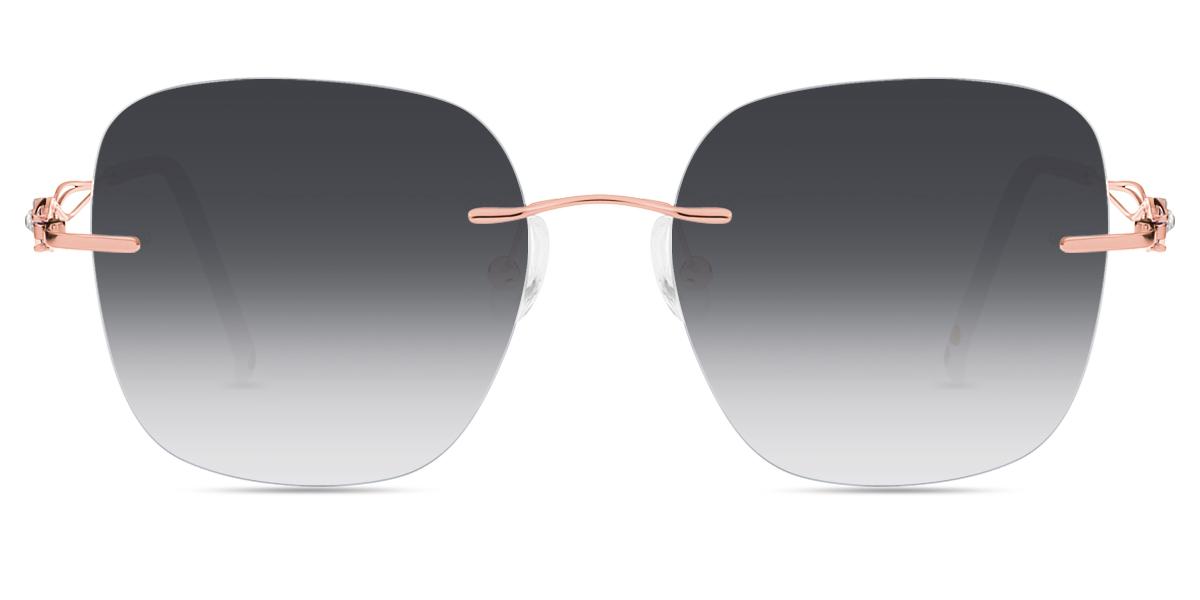 Women's rimless Titanium sunglasses | Firmoo.com