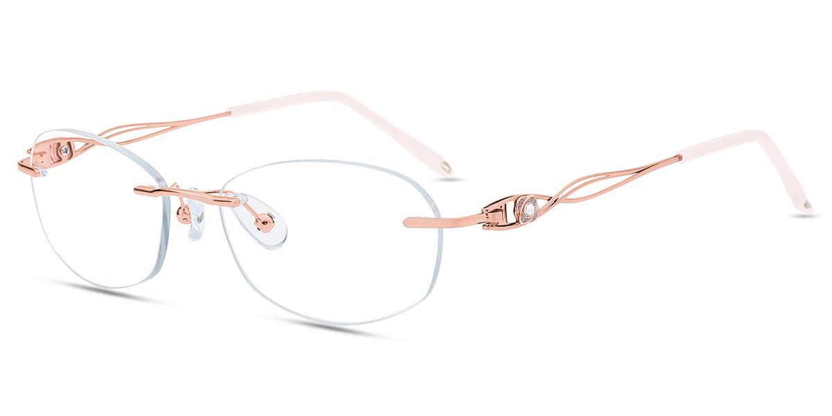 Women's rimless Titanium eyeglasses | Firmoo.com