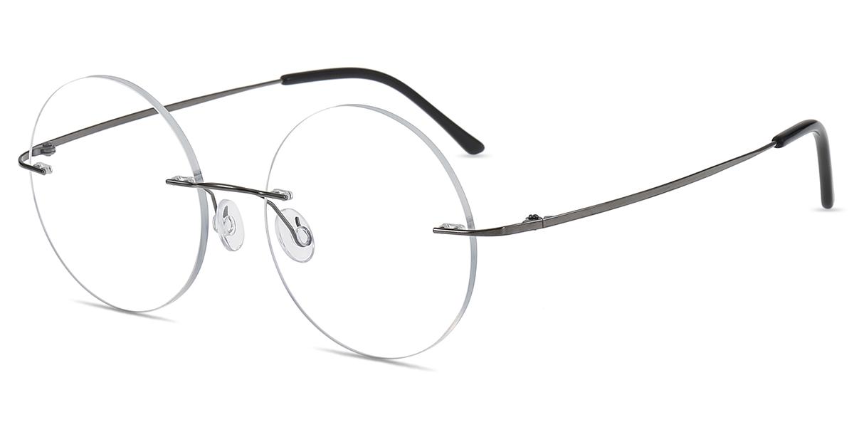 Herren Brillen T30963 | Waffenstahl Titan Klein Rund Fassung | Firmoo DE