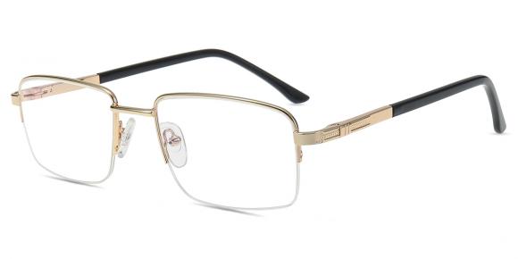 Men Glasses Medium M44393 | Silver Metal Rectangle Frame | Firmoo UK