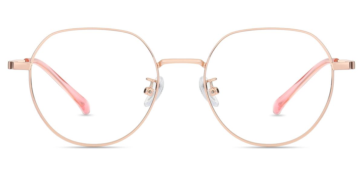 Women Glasses Medium M46955 | Rose Gold Metal Horn-rimmed Frame | Firmoo UK