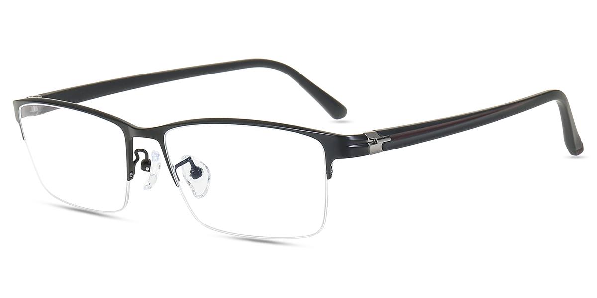 Men's semi-rimless Titanium eyeglasses | Firmoo.com
