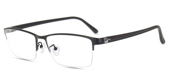 Men's semi-rimless Titanium eyeglasses | Firmoo.com
