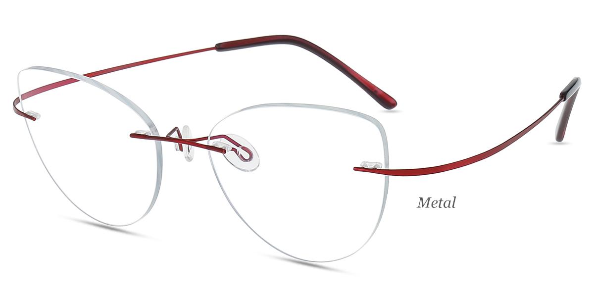 Women's rimless Metal eyeglasses | Firmoo.com