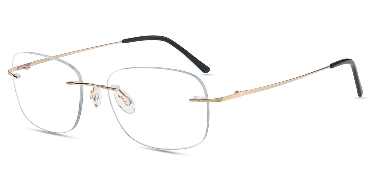 Unisex rimless Metal eyeglasses | Firmoo.com