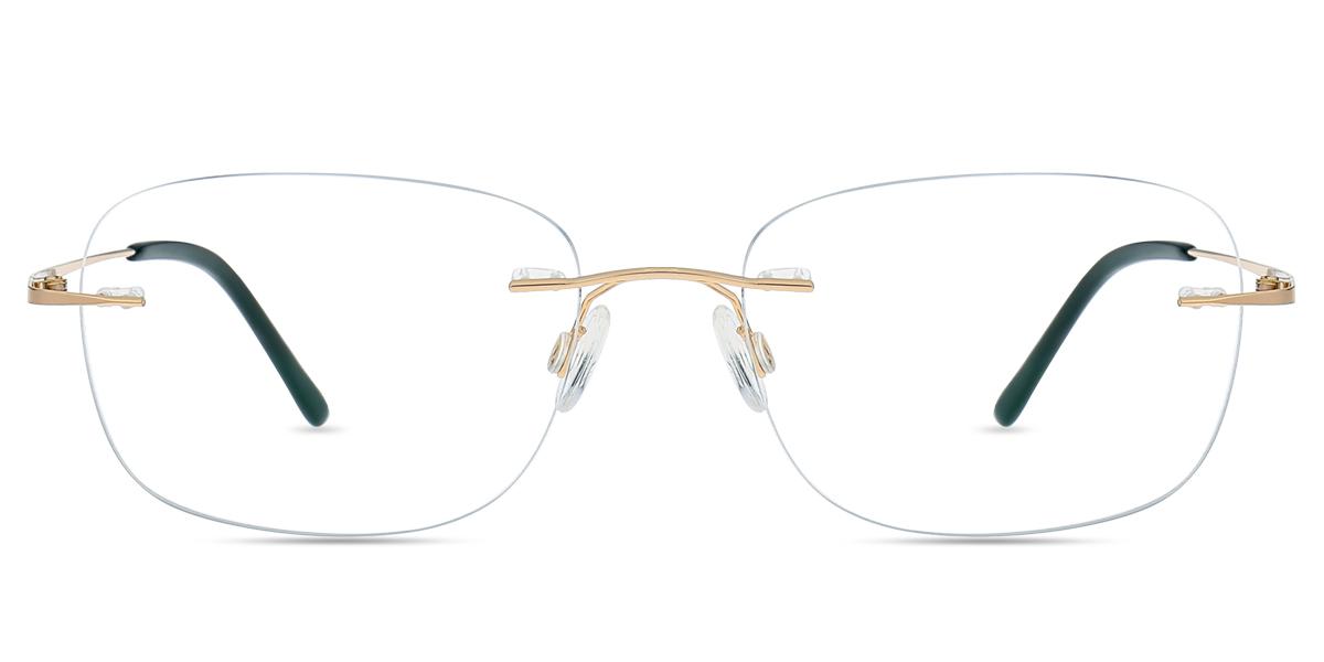Unisex rimless Metal eyeglasses | Firmoo.com