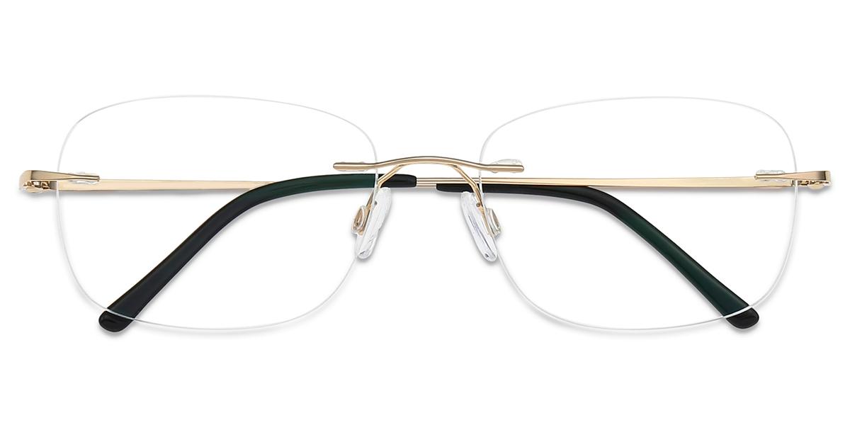 Unisex rimless Metal eyeglasses | Firmoo.com