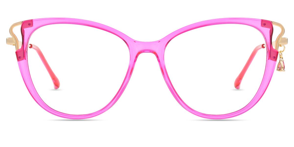 Lentes oftálmicos Mujer Crace21102 | con Armazón Grande de Tr ,Metal ...