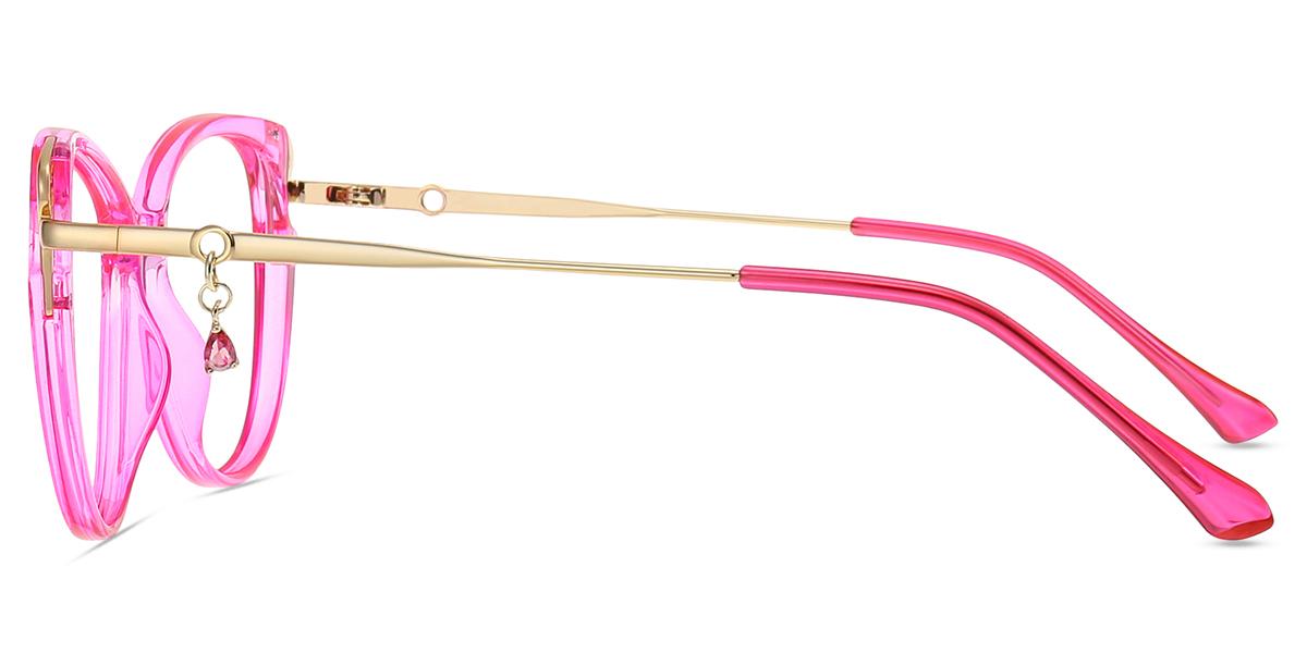 Lentes oftálmicos Mujer Crace21102 | con Armazón Grande de Tr ,Metal ...