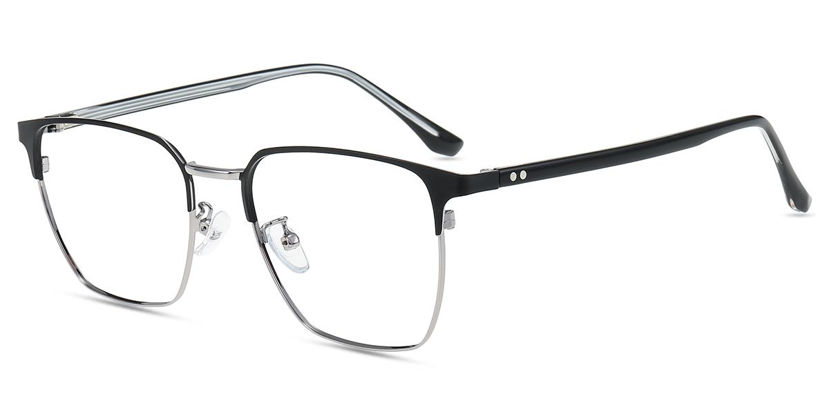 Unisex full frame Metal eyeglasses | Firmoo.com