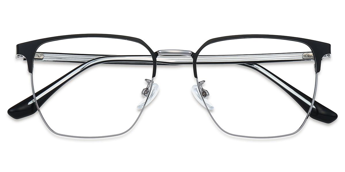 Unisex full frame Metal eyeglasses | Firmoo.com