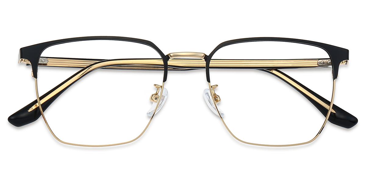 Unisex full frame Metal eyeglasses | Firmoo.com