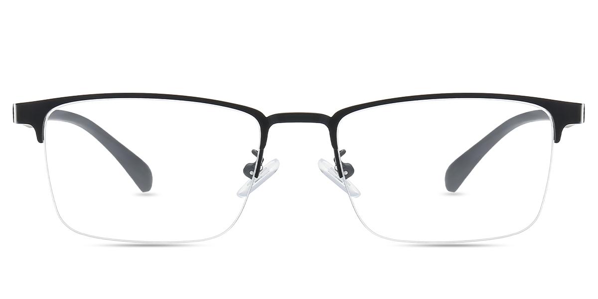 Men's semi-rimless Metal & TR eyeglasses | Firmoo.com