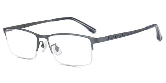 Men's semi-rimless Titanium eyeglasses | Firmoo.com