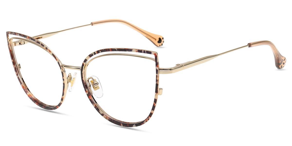 Occhiali da vista Donna Judy116 | Occhiali Cat eye Tartarugati,Oro in ...