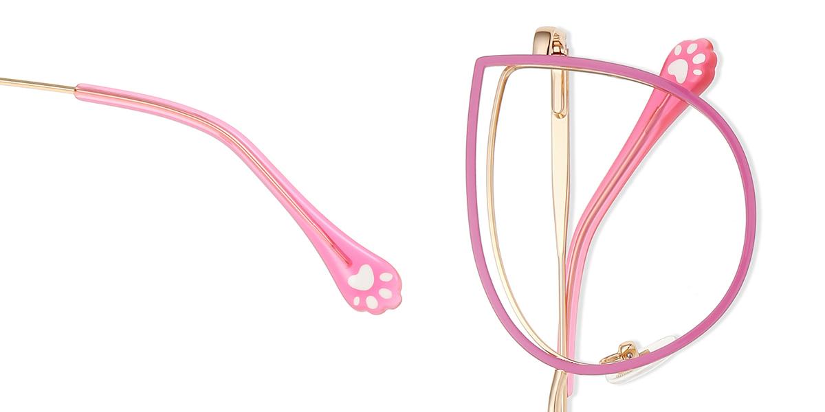 Lentes oftálmicos Mujer Judy116 | con Armazón Grande de Metal Ojo de ...