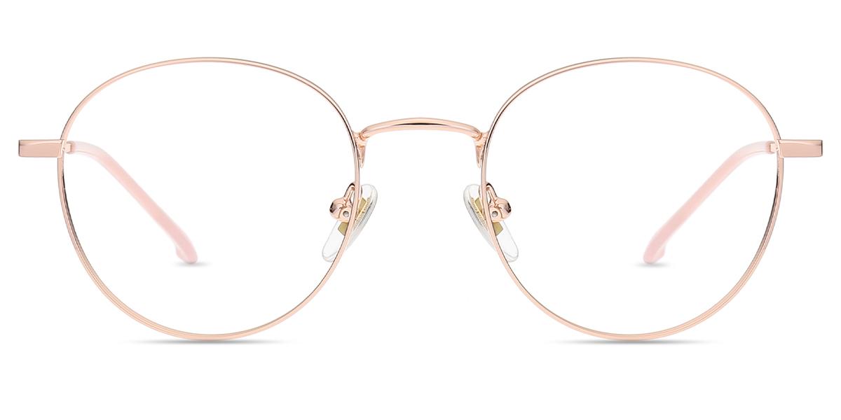 Lentes oftálmicos Mujer Cathy002 | con Armazón Mediano de Metal Redondo ...