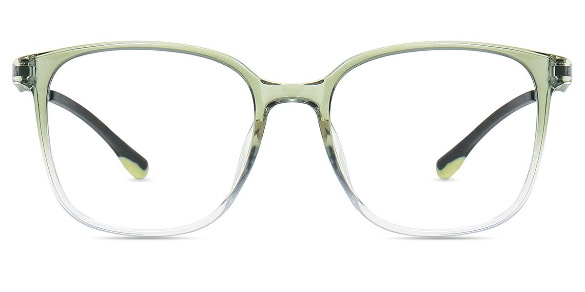 Lunettes de vue Unisexe TT09794 | Clair,Vert Tr ,Titane Moyen Carré ...