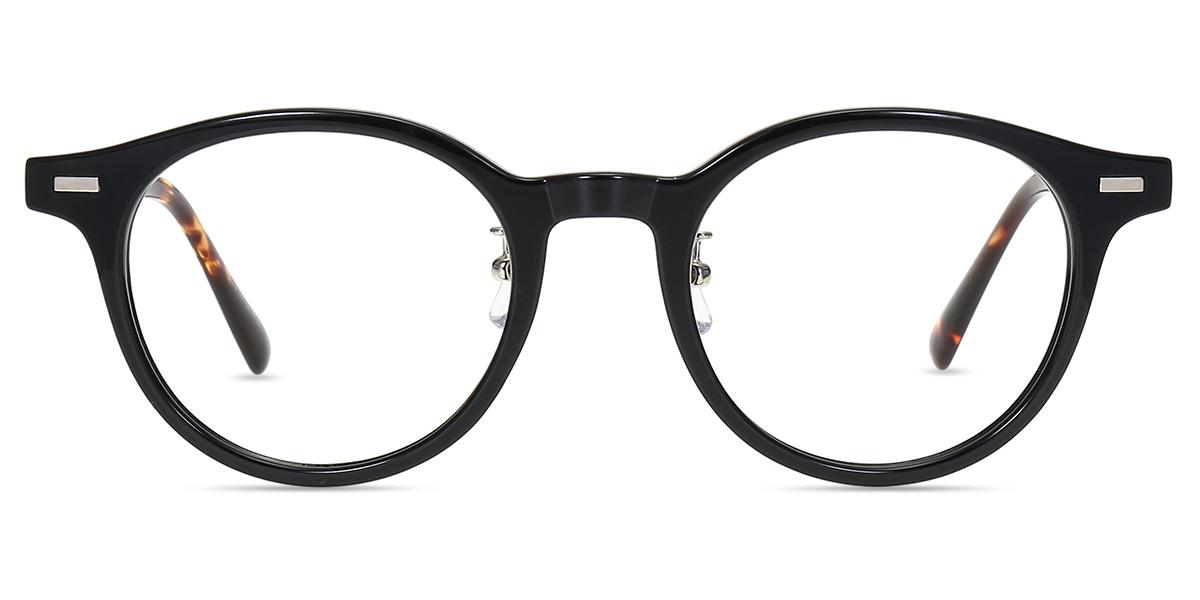 Unisex Glasses Medium TR93014 | Black Tr Horn-rimmed Frame | Firmoo UK