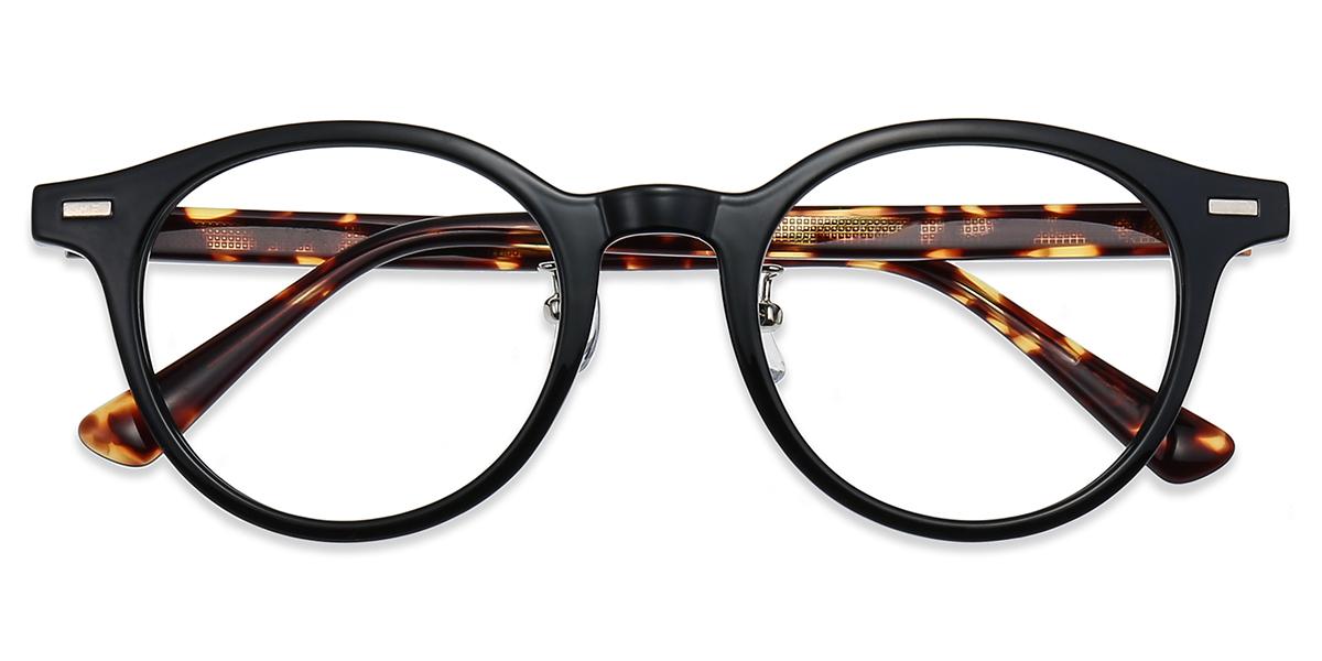 Unisex Glasses Medium TR93014 | Black Tr Horn-rimmed Frame | Firmoo UK