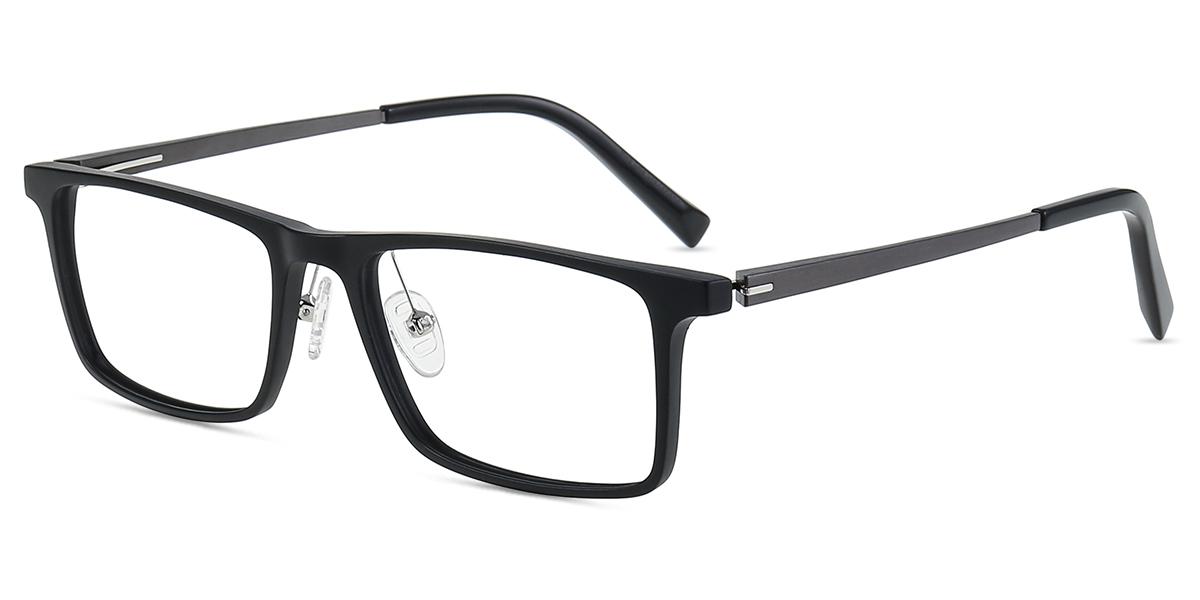 Occhiali da vista Uomo TR31624 | Occhiali Rettangolari Matt,Neri in Tr ...
