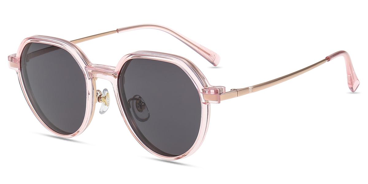 Lunettes de vue Femmes M74639 | Or Rose Métal Grande En écaille ...