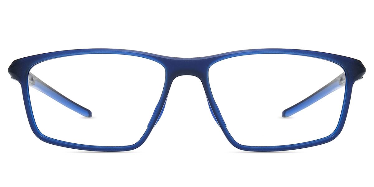 Gafas Graduadas Hombre TR95638 | Gafas Rectangulares Mates,Azules Con ...