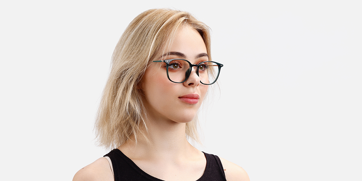 Unisex full frame TR & Metal eyeglasses | Firmoo.cl