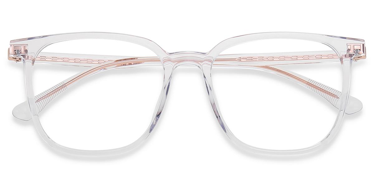 Unisex Glasses Large UL74772 | Clear Brown ULTEM Square Frame | Firmoo UK
