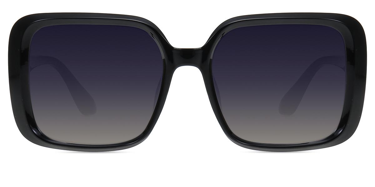Gafas De Sol Mujer S74628 | Gafas Cuadradas Negras Con Montura Tr ...