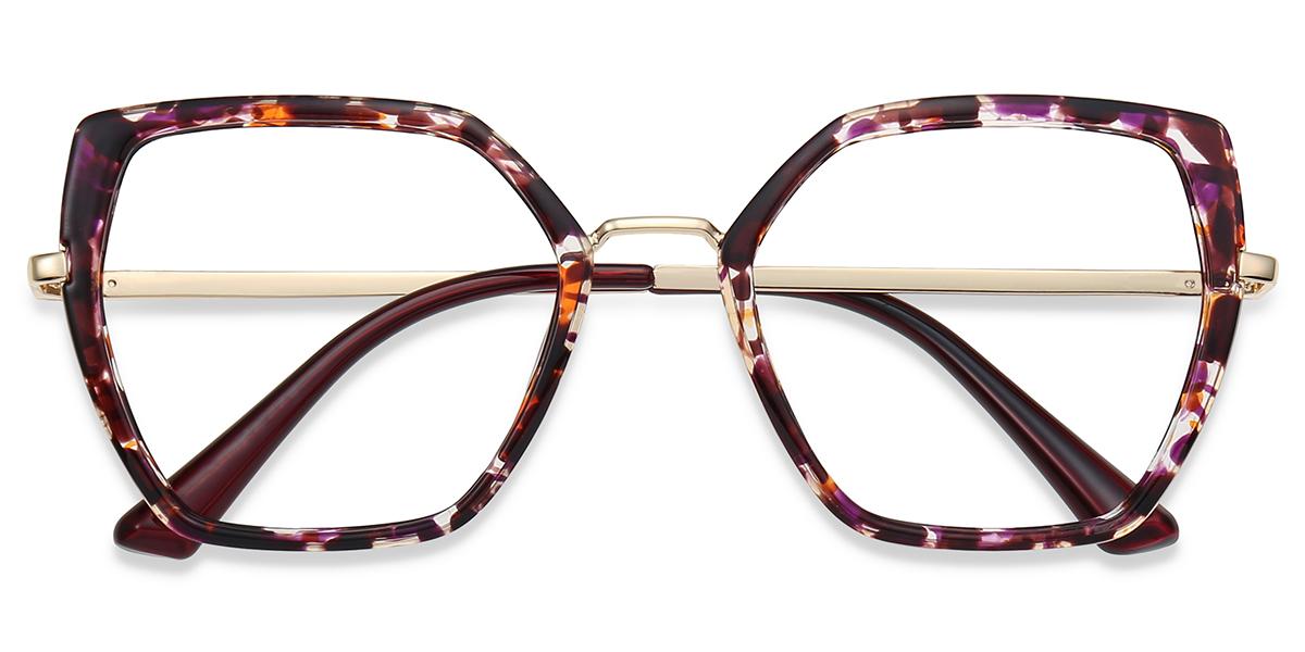 Lentes oftálmicos Mujer TM12836 | con Armazón Grande de Tr ,Metal ...