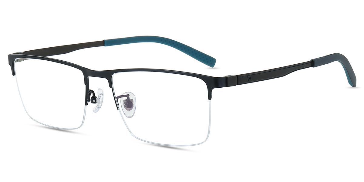 Men's semi-rimless Titanium eyeglasses | Firmoo.com