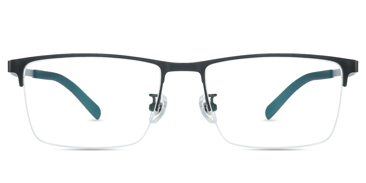 Men's semi-rimless Titanium eyeglasses | Firmoo.com