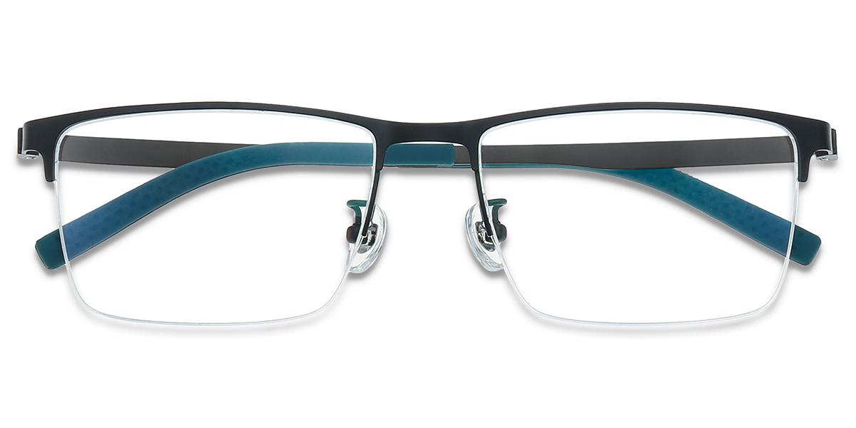 Men's semi-rimless Titanium eyeglasses | Firmoo.com