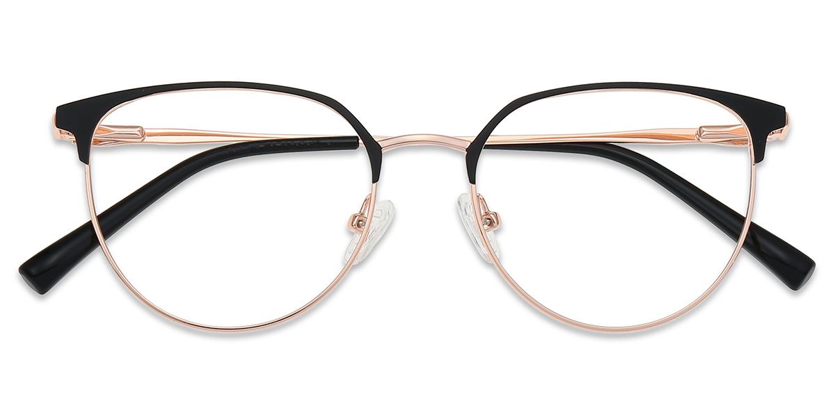 Lentes oftálmicos Mujer M09196 | con Armazón Pequeño de Metal Línea de ...