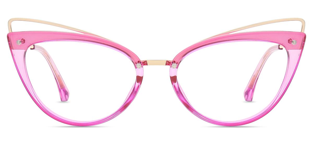 Lunettes de vue Femmes TM89193 | Clair,Rose,Or Tr ,Métal Moyen Œil de ...