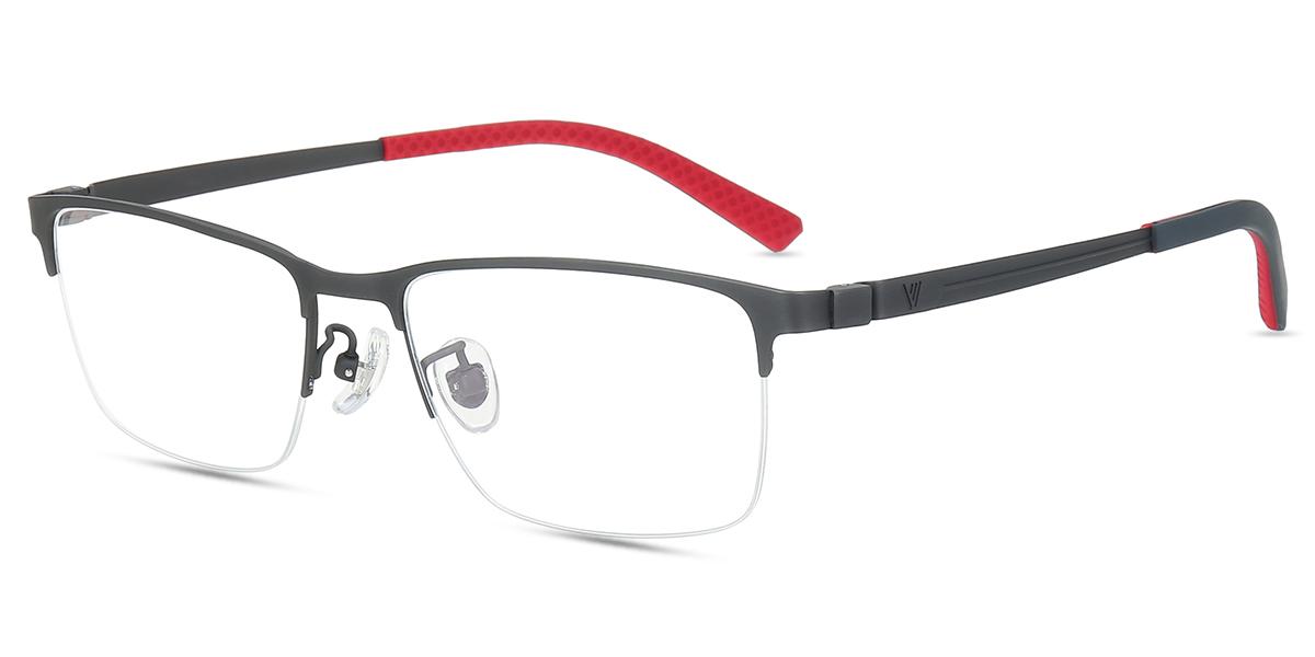 Men's semi-rimless Titanium eyeglasses | Firmoo.com