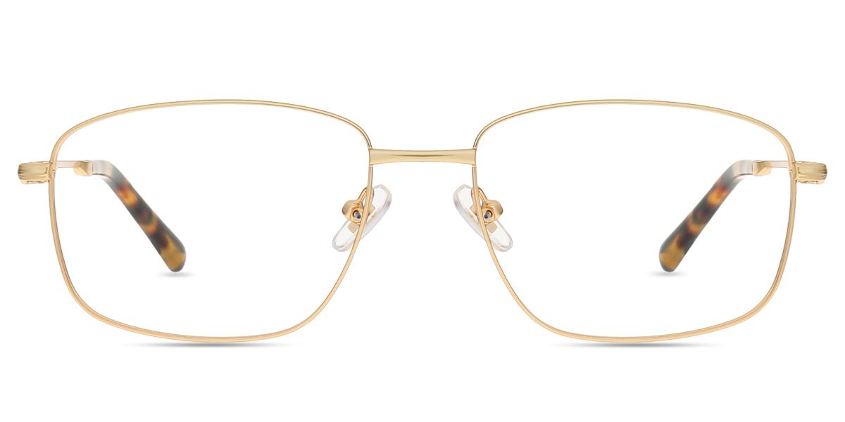 Gafas Graduadas Unisex Judy132 | Gafas Rectangulares Doradas Con ...