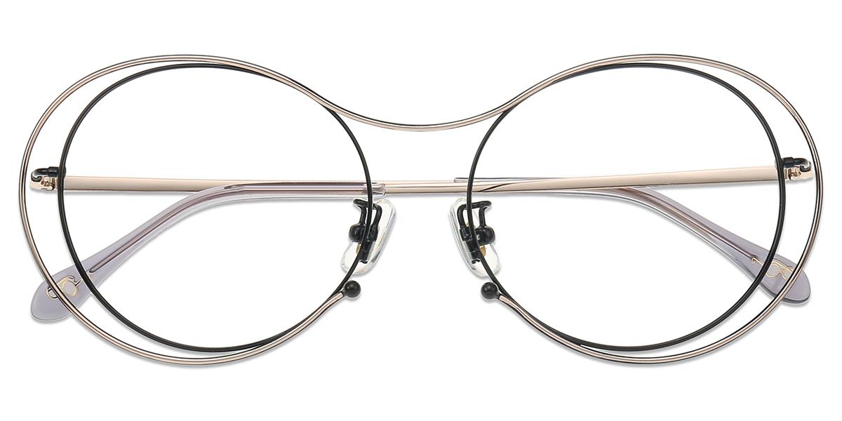 Unisex full frame Metal eyeglasses | Firmoo.com
