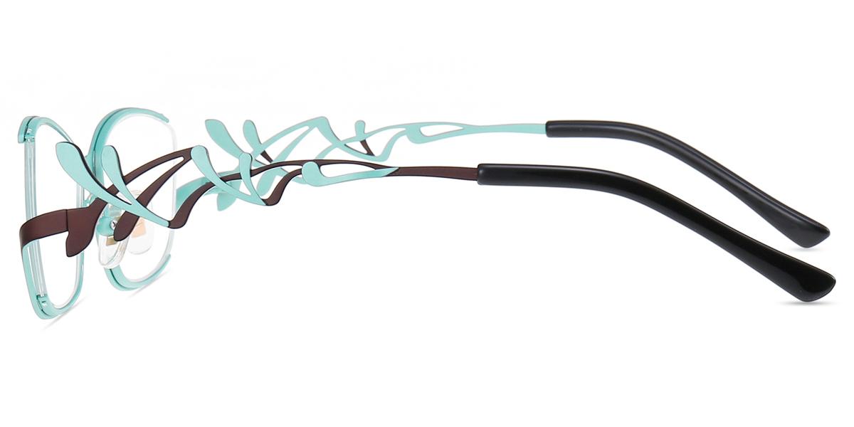 Women's semi-rimless Metal eyeglasses | Firmoo.com