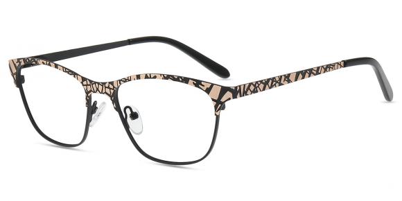 Lentes oftálmicos Mujer M86230 | con Armazón Mediano de Metal Línea de ...