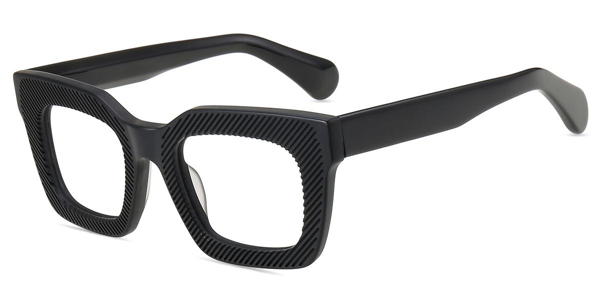 Occhiali da vista Unisex AC79070 | Occhiali Quadrati Matt,Neri in ...