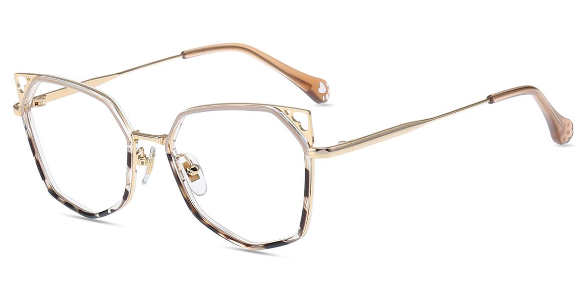 Lentes oftálmicos Mujer Judy988 | con Armazón Mediano de Metal ,Tr ...