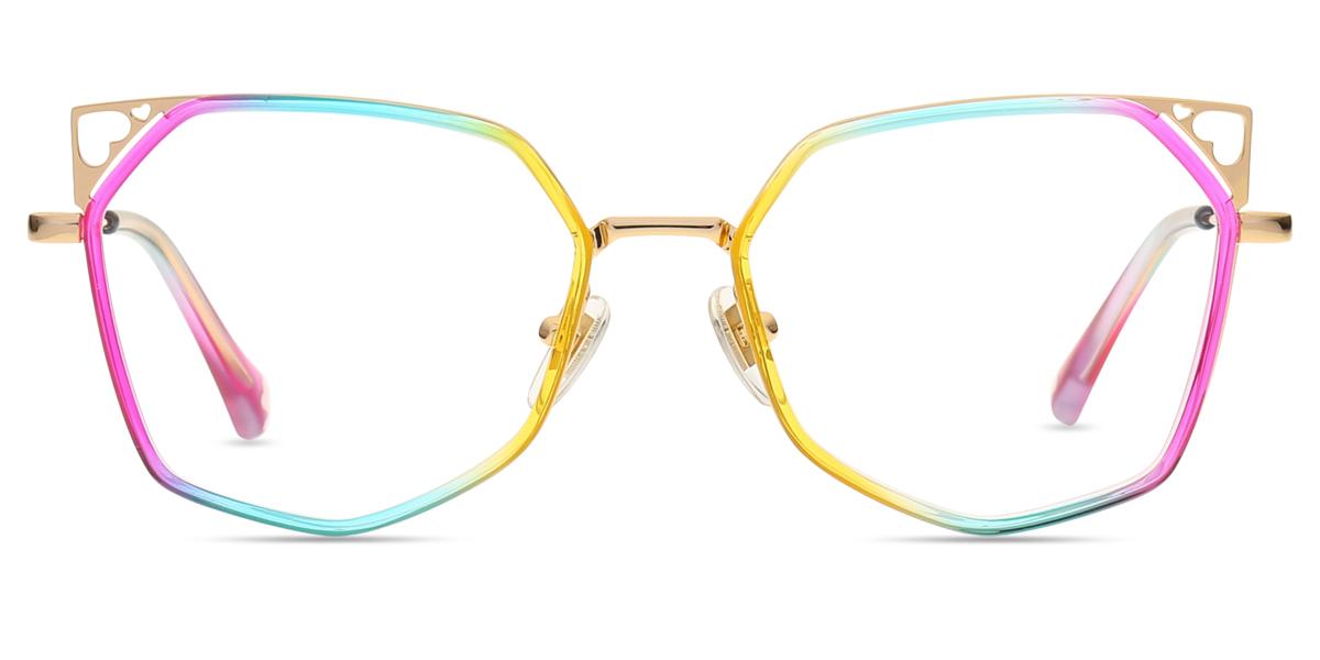 Women's full frame TR & Metal eyeglasses | Firmoo.pt