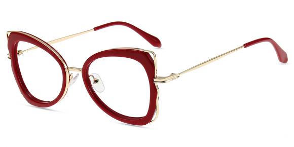 Gafas Graduadas Mujer MP34765 | Gafas De Pasta Rojas Con Montura Metal ...